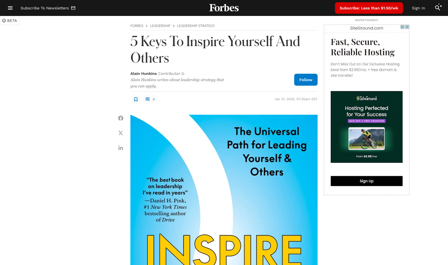 5 Keys To Inspire Yourself And Others - Adam Galinsky