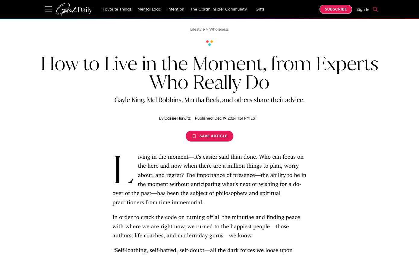 How to Live in the Moment, from Experts Who Really Do - Adam Galinsky